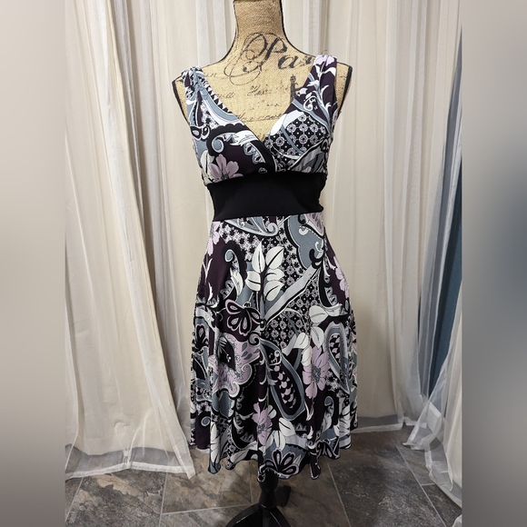 Studio Y | Dresses | Studio Y Fit And Flare Paisley Dress | Poshmark